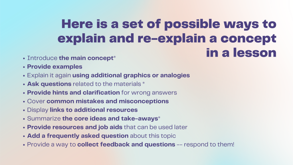 Utilizing Redundancy in eLearning Effectively